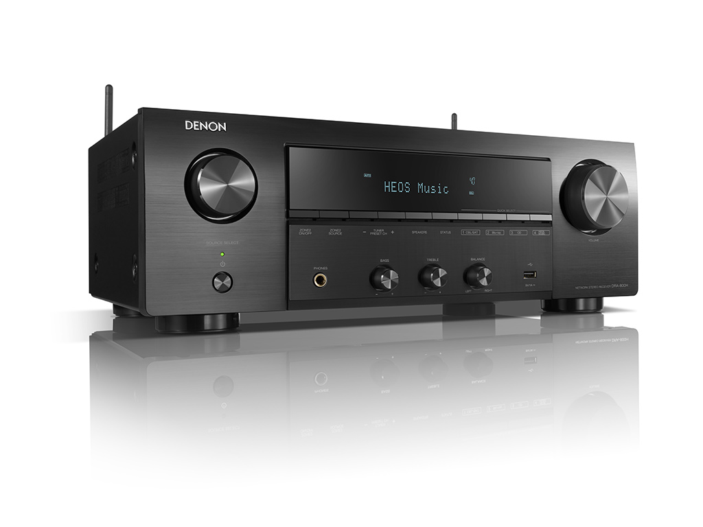 DRA-800H, o receiver estéreo DENON com streaming multi-room Heos ...